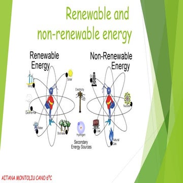 Aitana Renewable and non renewable sources | PPT