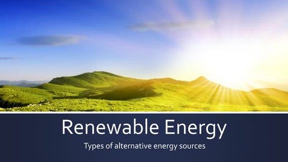 Different sources of energy | PDF