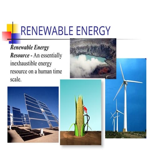 Ppt Renewable Energy Technology Needed For Our Living Powerpoint