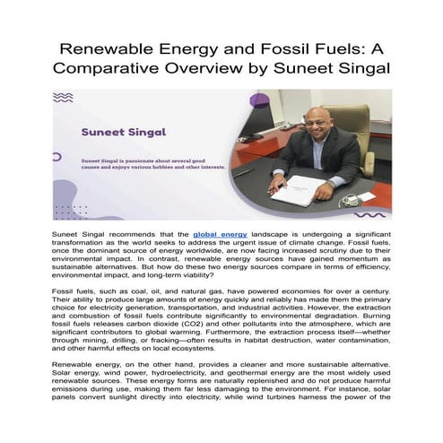 Renewable Energy and Fossil Fuels_ A Comparative Overview by Suneet ...