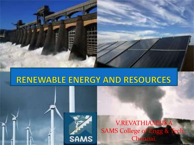 Presentation renewable energy resources | PPTX