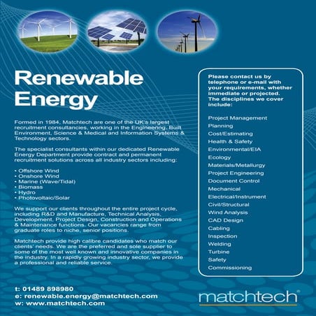 Renewable Energy Flyer | PDF