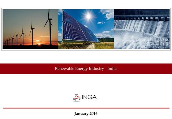 Renewable Energy - Diversification strategy in India - Consulting ...