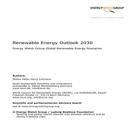 Renewable energy outlook 2030 | PDF