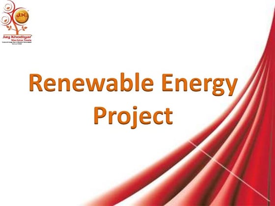 Renewable green energy | PPTX | Power and Energy Industry | Industries