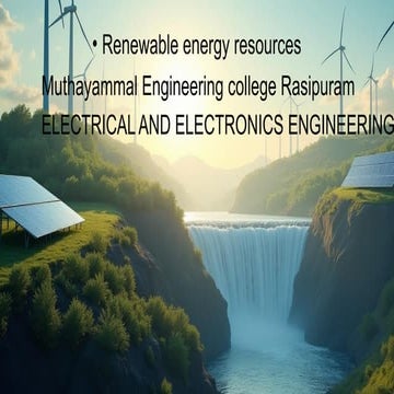 Renewable Energy Resources.pptx for education | PPTX