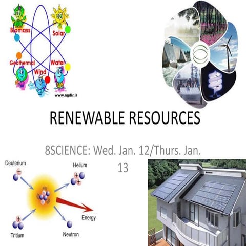 Renewable resources | PPTX