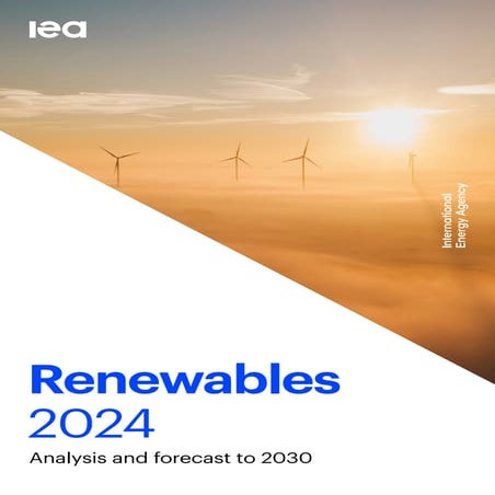 IEA Publication : Renewables Report 2024 | PDF