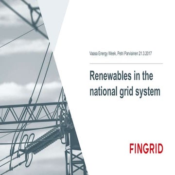 Renewables in the national grid system | PPTX