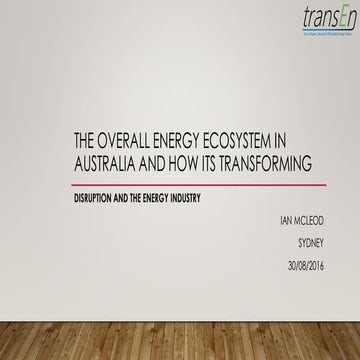 Australia-Energy data and graphs for study | PPT