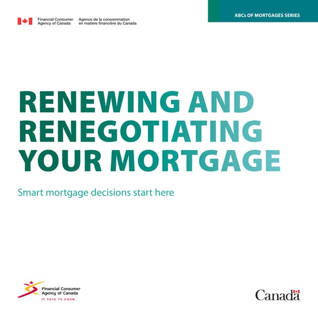 Renewing and Renegotiating Your Mortgage! | PDF
