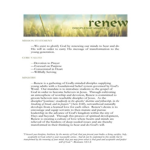 Mission Statement | PDF