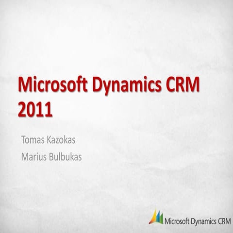 Microsoft Dynamics CRM | PPSX
