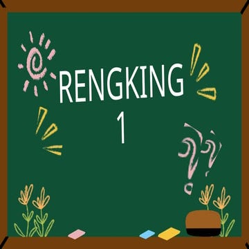 SOAL RANGKING SATU MATERI ILMU PENGETAHUAN ALAM | PPT