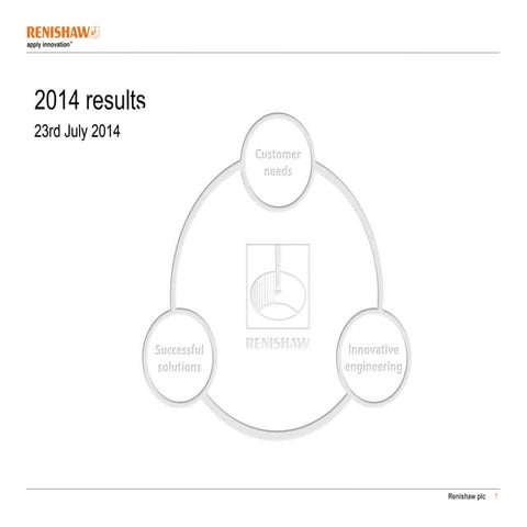 Renishaw results 14_presentation | PPT