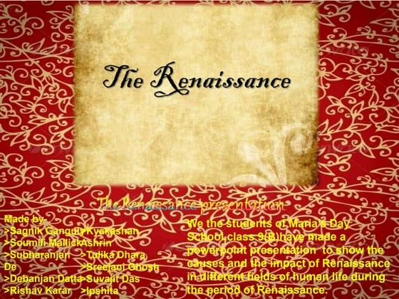 Renaissance powerpoint | PPT