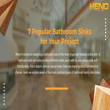7 Popular Bathroom Sinks for Your Project | PDF
