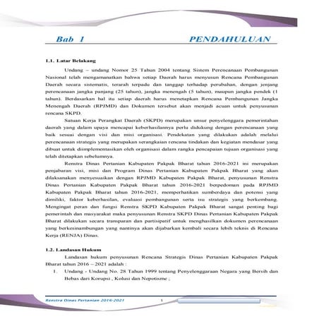 Renstra distan ppb 2016 2021 | PDF