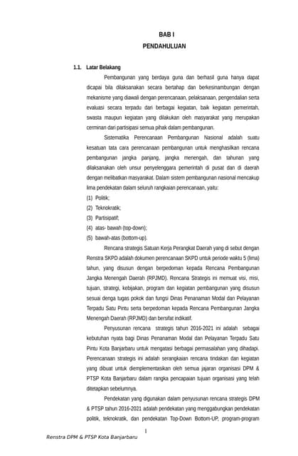 Sk penetapan renja 2019 | PDF