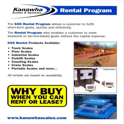 Scale Rental Program | PDF