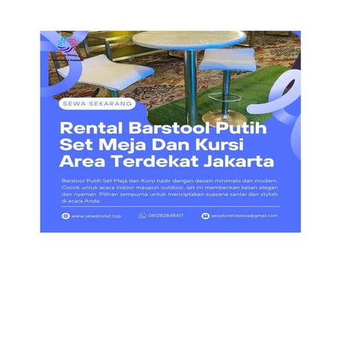 Rental Barstool Putih Set Meja Dan Kursi Area Terdekat Jakarta.pdf