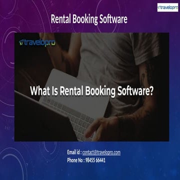 Rental Booking Software | Rental Reservation Software | PPTX