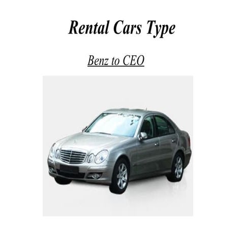 Rental Cars Type | PPT