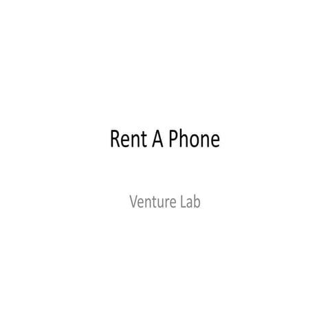 Rent a phone | PPT