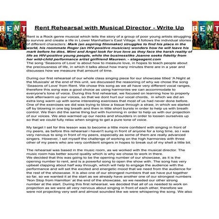 Rent Rehearsal with Musical Director - Full write up.pdf