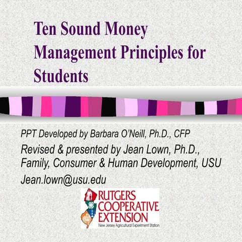 Rentry students 10 sound $ mgt principles.ppt