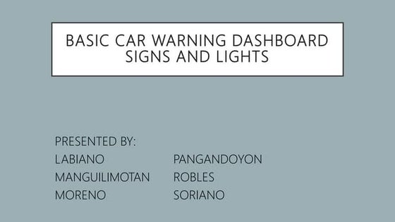 Mazda Dashboard Warning Lights: Symbols and Meanings [FULL LIST] | PDF