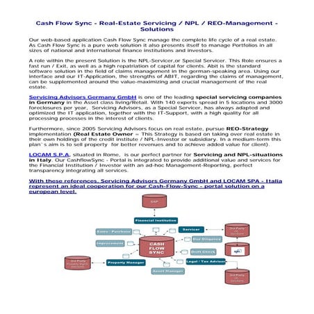 Reo management, re-npl and servicing - an international solution ...