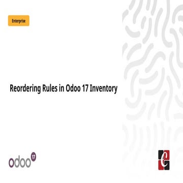 Reordering Rules in Odoo 17 Inventory - Odoo Slides | PPTX