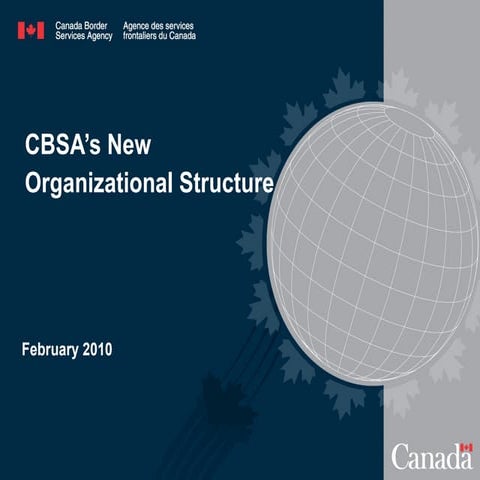 CBSA's New Organizational Structure | PPT