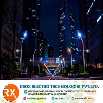 REOX ELECTRO TECHNOLGIES PVT LTD PPT.pdf | Manufacturing Industry ...