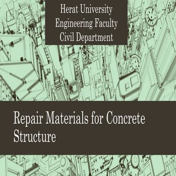 Repair Materials for concrete structures | PPT