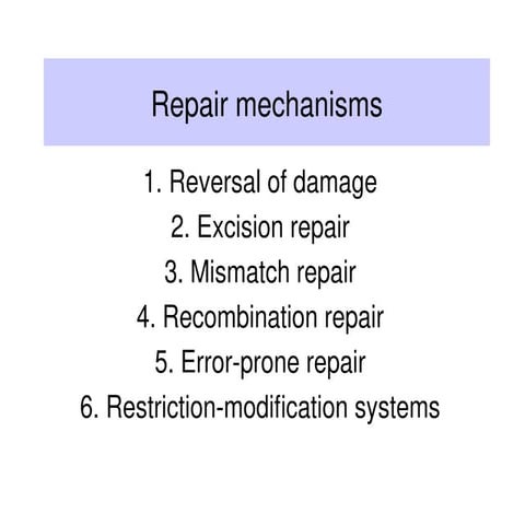 Different types of DNA Repair mechanisms.ppt