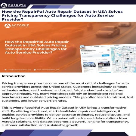 RepairPal Auto Repair Dataset in USA.pptx