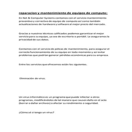 Reparacion y-mantenimiento-de-equipos-de-computo-tarea (1) | DOCX | Computing | Technology ...