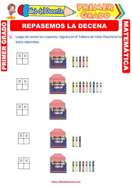 Hoja De Trabajo De Valor Posicional De Primer Grado Hoja De Trabajo De