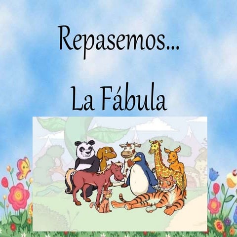 fabula concepto elementos y características | PPTX