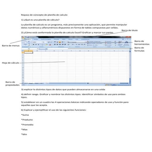 Ejercicios operación básica de excel | DOC