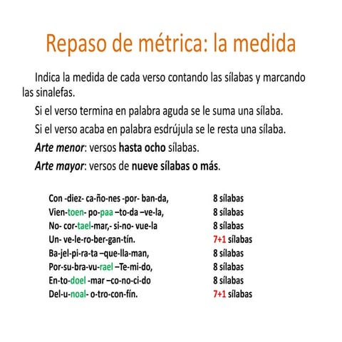 Metrica y rima