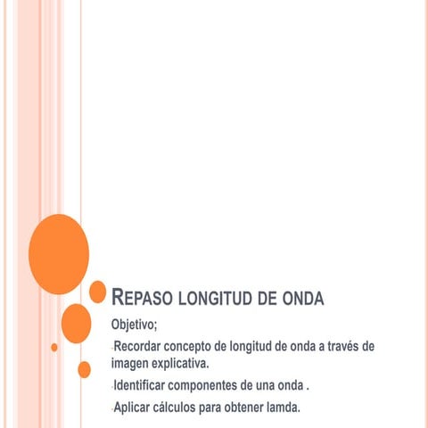 Repaso longitud de onda | PPTX