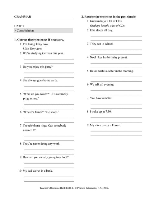 Present continuous completo | PDF