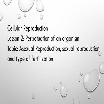 Grade 7 science quarter 2 Reproduction ppt | PPTX