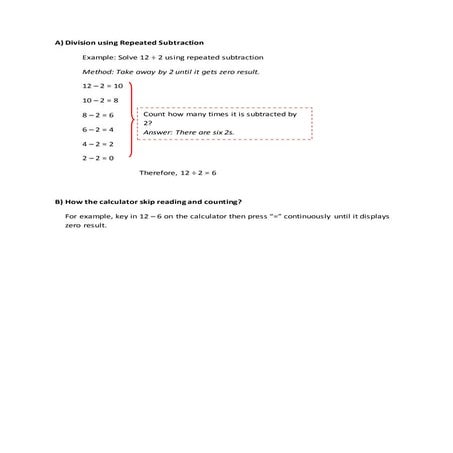 Repeated subtraction | DOCX
