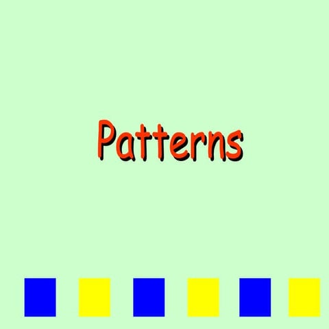 Repeating patterns 1 | PPT