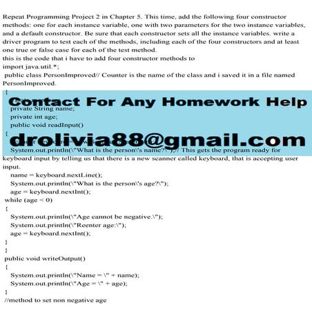 Repeat Programming Project 2 in Chapter 5. This time, add the follow.pdf