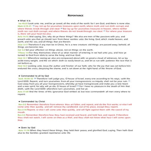 Repentance | DOCX